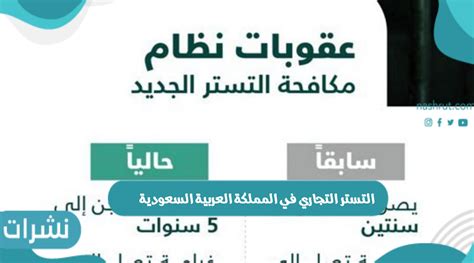 عقوبة التستر التجاري في المملكة العربية السعودية نشرات