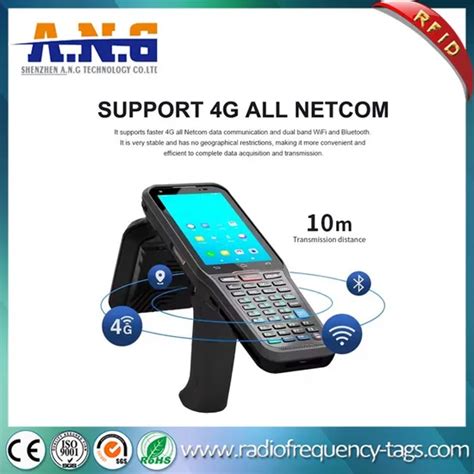 Android 10 0 Os Rfid Uhf Handheld Terminal Pda With Fingerprint Barcode