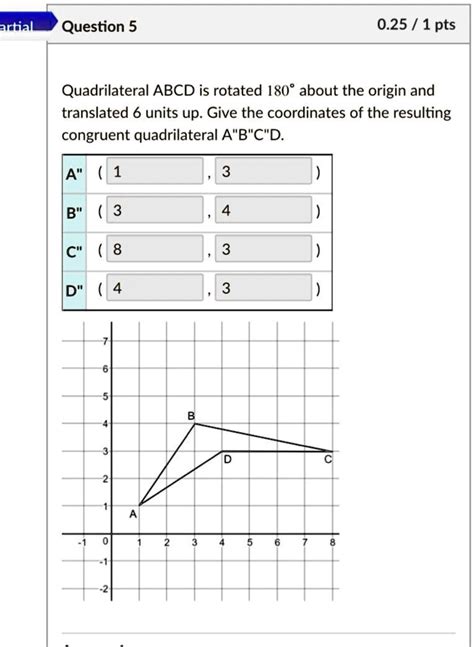 Solved A Practice Problem Regarding Quadrilateral Artial Question