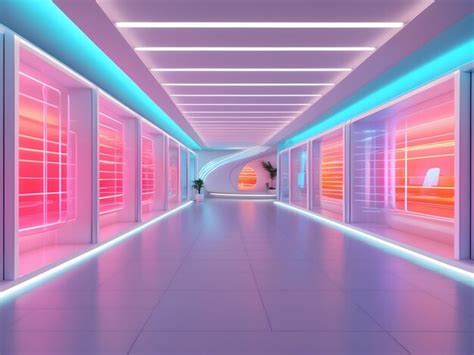 premium photo a futuristic cloud server room with sleek minimalist