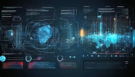 Abstract Background Of Digital Code Flow Neural Networks Artificial