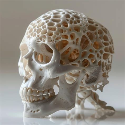 Bone Structure Visible Micro Look Premium Ai Generated Image