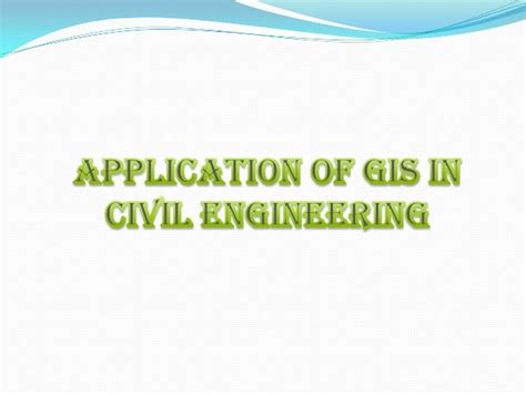Gis And Gps Applications In Civil Engg