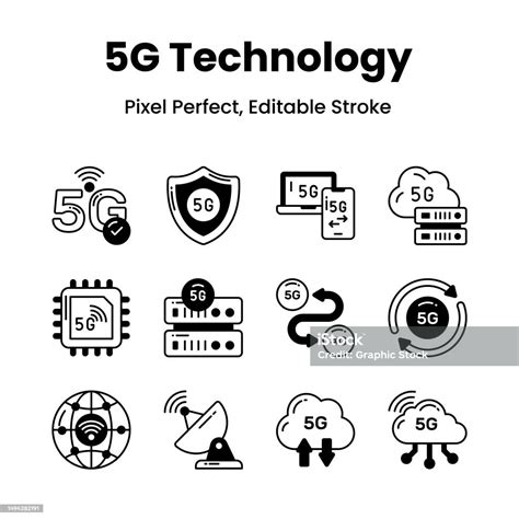 5g 네트워크 아이콘으로 창의성을 발휘하고 고속 연결의 힘을 상징하는 세련되고 현대적인 아이콘으로 비주얼을 강화하십시오 5g에 대한 스톡 벡터 아트 및 기타 이미지 Istock