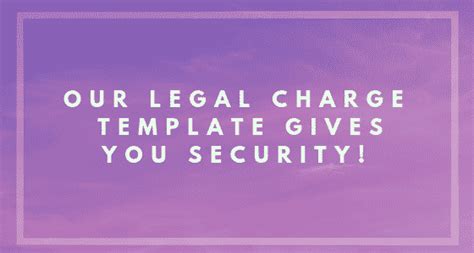 Legal Charge Document Template For Charges Against Uk Property