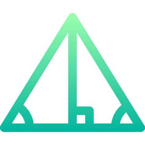 Triangle Basic Gradient Lineal Color Icon