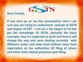 GST And GSTN Goods And Service Tax Network PDF