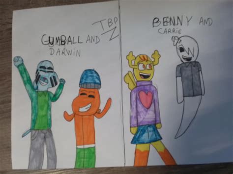 Penny Carrie Walk And Gumball Darwin Dance By Thebigpower On Deviantart