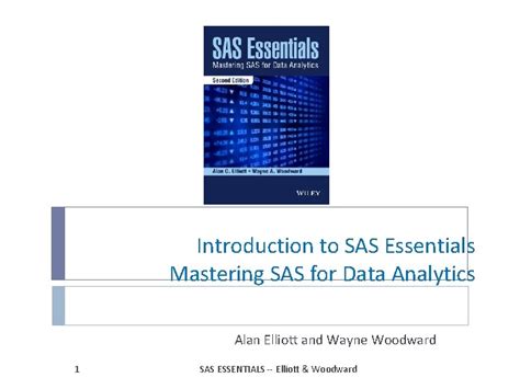 Introduction To Sas Essentials Mastering Sas For Data