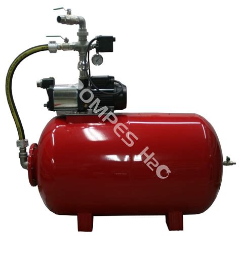 Surpresseur Horizontal 300L Brides Inox Avec Pompe Multicellulaire