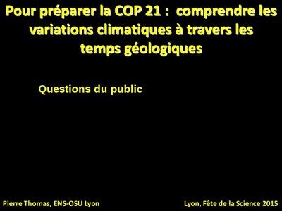 Intro Questions Planet Terre