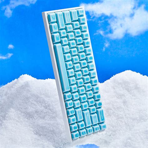 114 Keys Blue Crazed Ceramic Keycaps Set Cerakey