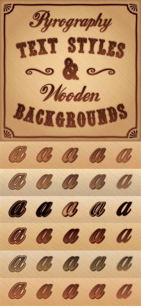 Pyrography Burnt Wood Styles And Background Pack Pyrography