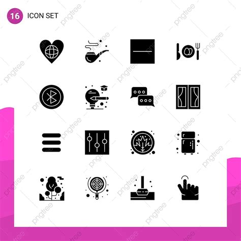 User Interface Pack Of 16 Basic Solid Glyphs Of Computer Message