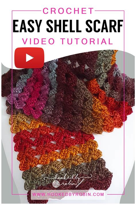 Crochet A Simple Shell Stitch Scarf Free Video Tutorial And Written