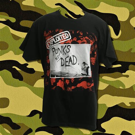 The Exploited Punks Not Dead Official Tee Mainstage Merch