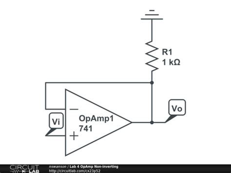 Lab OpAmp Non Inverting CircuitLab
