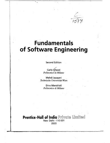 Fundamentals Of Software Engineering Download Pdf