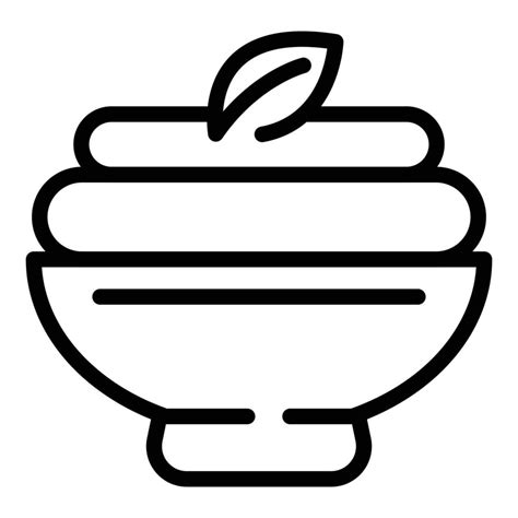 Vegetarian Mashed Potatoes Icon Outline Style 15906846 Vector Art At