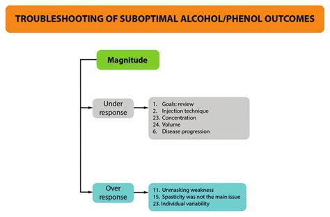 algorithm for troubleshooting of suboptimal alcohol phenol outcomes