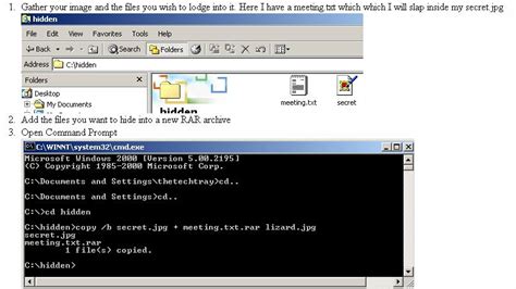 how to hide files in jpeg s