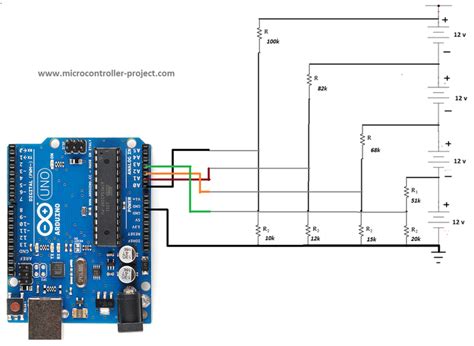 Monitoring Voltage Of Individual Batteries Connected In Series Using