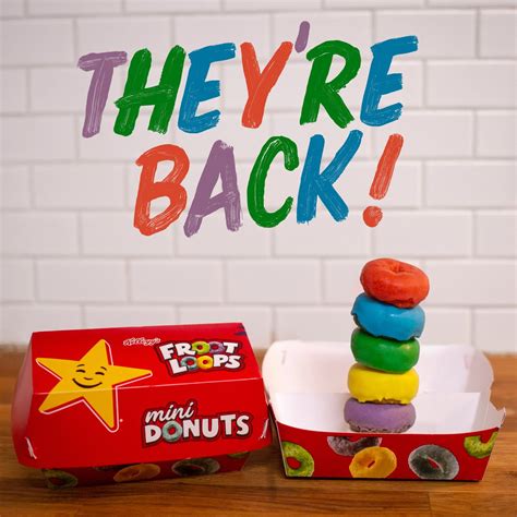 Hardees Froot Loops Donuts R Nostalgia