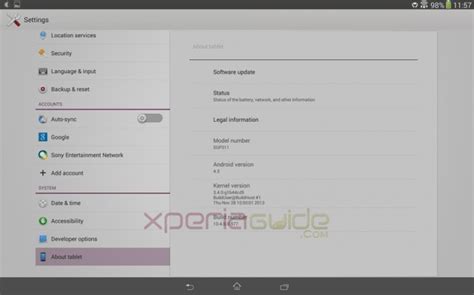Sony Xperia Tablet Z Getting Android Firmware Update WiFi Version Only Tablet News