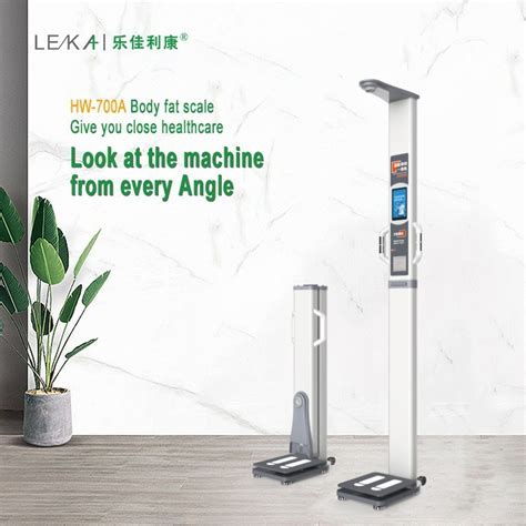 Medical Ultrasonic Bmi Machine With Height Weight Scale Body Fat