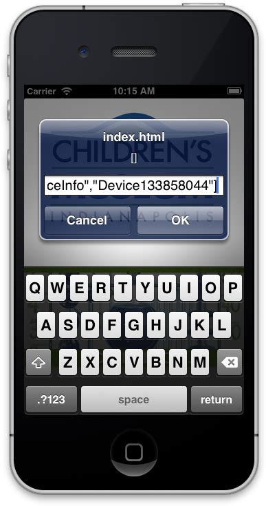 Iphone PhoneGap IOS Shows Weird Alert On Launch And Hangs At Load Screen Stack Overflow