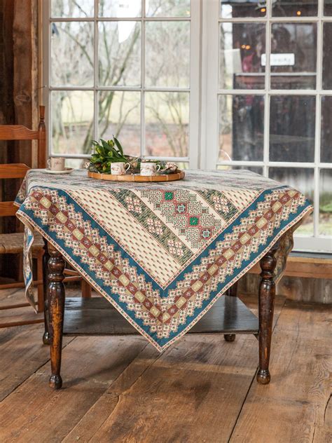 French Lotus Tablecloth Linens And Kitchen Tablecloths Beautiful