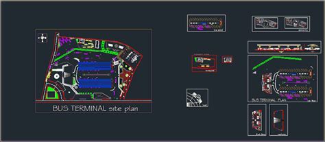 Bus Terminal DWG Block For AutoCAD Designs CAD