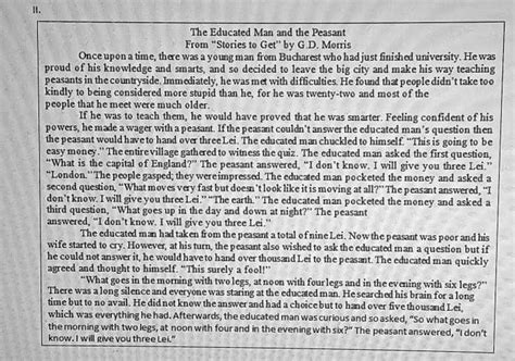 SOLVED 1 Enumerate At Least Three 3 Characters From The Given Story