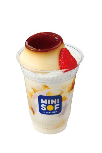 ミニストップのソフトクリーム専門店「mini Sof（ミニソフ）」 プリンまるごと、ど～ん‼ 『プリンショートケーキ』10月15日（金）発売