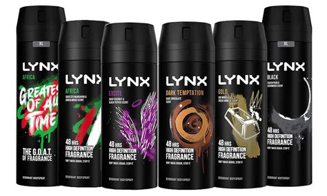 Up To 34 Off Six Pack Of Lynx Deodorant Body Sprays Groupon