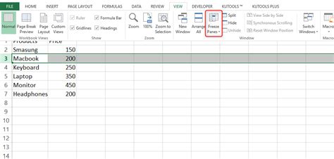 How To Freeze Selected Rows In Excel Basic Excel Tutorial