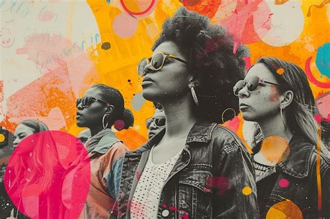 Premium Photo Empowerment And Unity Womens Rights March Collage