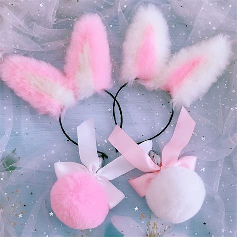 Bunny Ears And Tailbunny Ears Headbandtail Butt Plug And Earsddlg