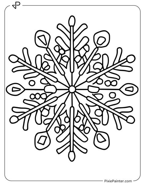 40 Snowflake Coloring Pages [free Pdfs]
