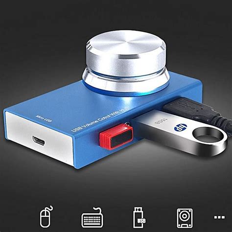 Generic Aimos Am Uh003 Mirco Usb Volume Control Speaker Audio Volume Controller Knob With 3 Usb