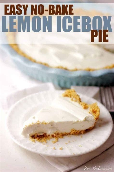 Easy No Bake Lemon Icebox Pie