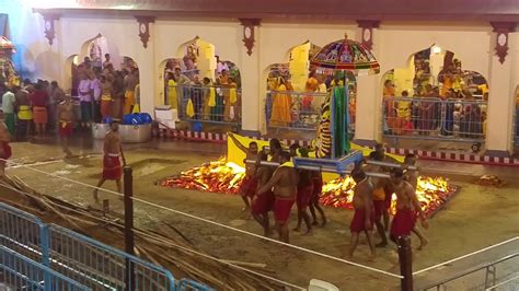 Firewalking 2017 Deities Procession To Fire Pit Sri Mariamman