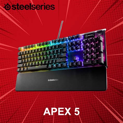 Steelseries Keyboard Apex 5 English 1 Year Warranty Shopee Philippines