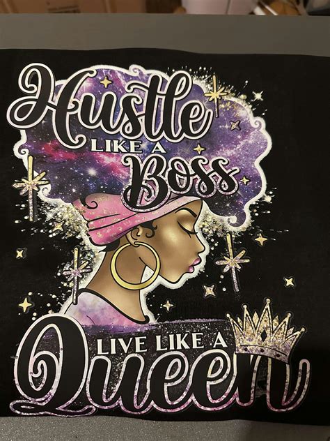 Hustle Like A Boss Dtf Transfer Motivational Custom T Shirt Heat