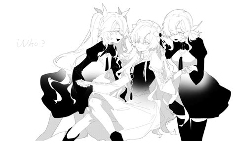 Safebooru 3girls Absurdres Alternate Hair Length Alternate Hairstyle