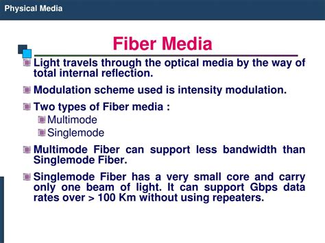 Ppt Computer Networks Lecture Physical Media Powerpoint