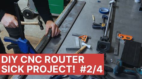 New Diy Cnc Router Installation Of Rails Part 2 Youtube