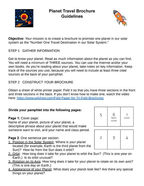 Solar System Travel Brochure