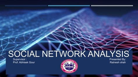 social network analysis power point presentation pptx
