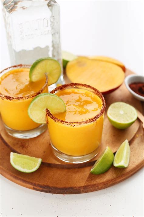 Chili Lime Mango Margaritas Minimalist Baker Recipes